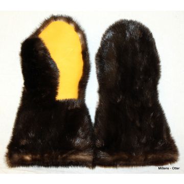 Glacier Wear - Natural Beaver Fur Mittens For Sale