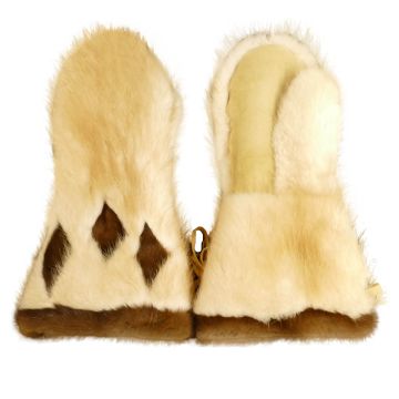 Glacier Wear - Men's and Women's Fur Gauntlet Mittens, Fur Musher Mitts ...