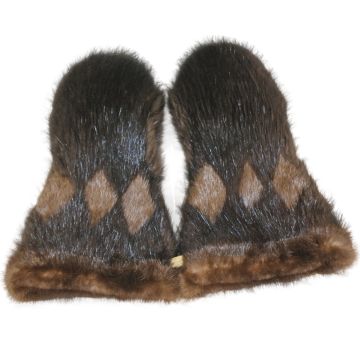 Glacier Wear - Men's and Women's Fur Gauntlet Mittens, Fur Musher Mitts ...