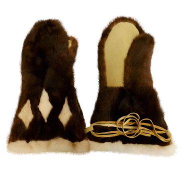 Glacier Wear - Men's and Women's Fur Gauntlet Mittens, Fur Musher Mitts ...