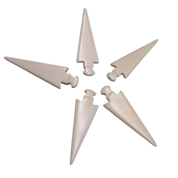 Glacier Wear - Real Bone Carved Arrowhead - (Qty 10)